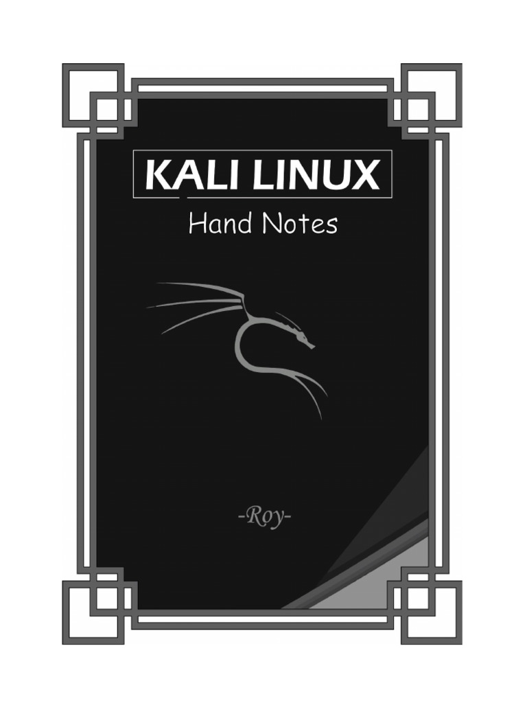 Kali Note | PDF | Computer File | Unix