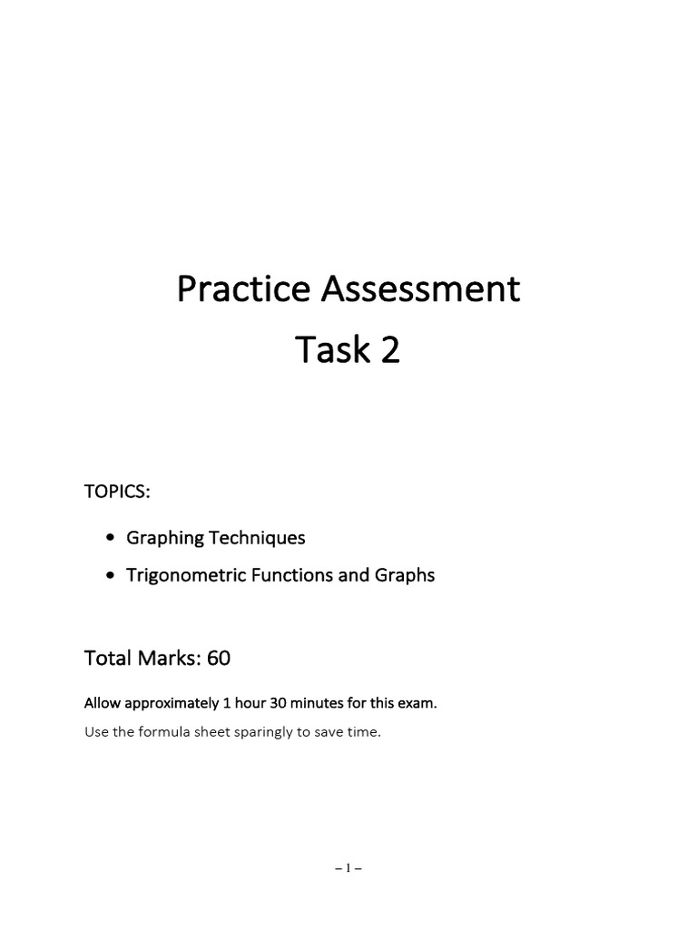 Advanced Maths Graphing Techniques Practice Paper With Solutions ... Advanced Maths Graphing Techniques Practice Paper With Solutions ...