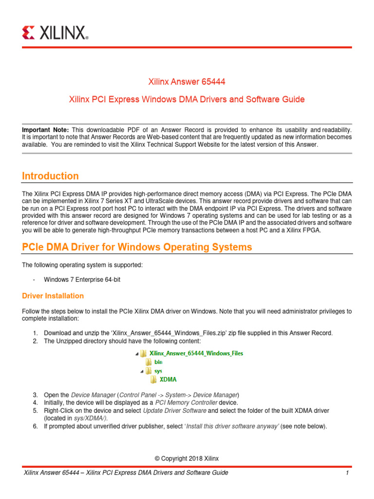 Xilinx_Answer_65444_Windows | PDF | Device Driver | Graphical User Interfaces