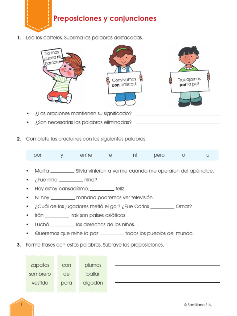 Preposicion Conjuncion | PDF