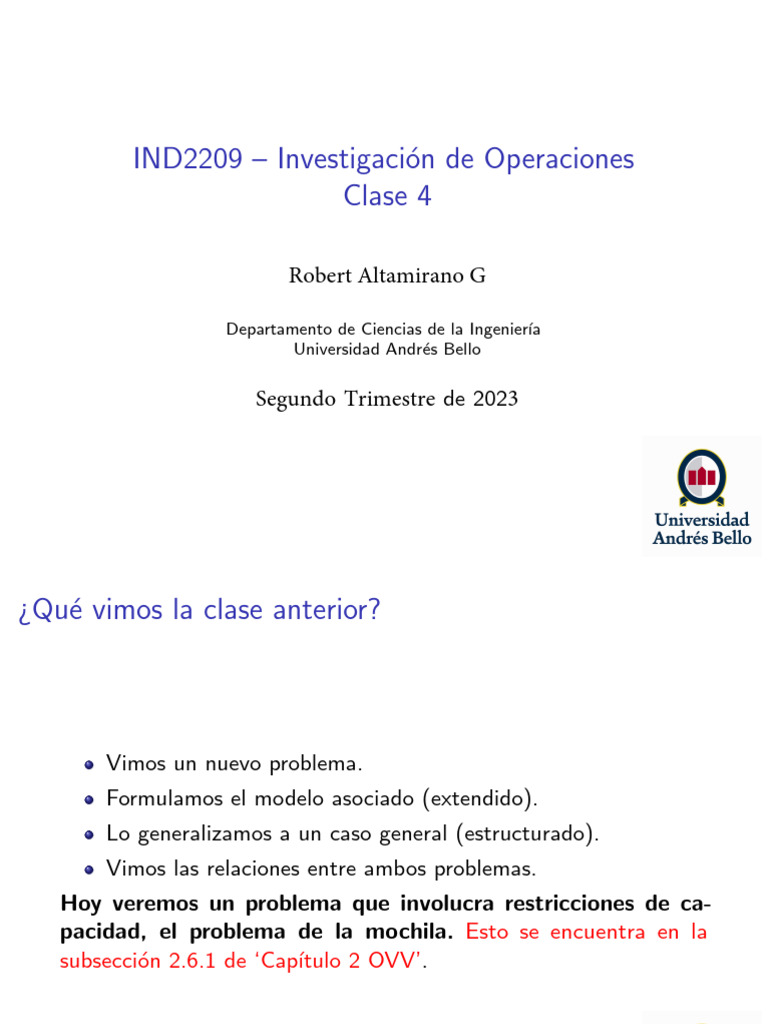 Clase 4 | PDF | Matemáticas Aplicadas | Análisis matemático