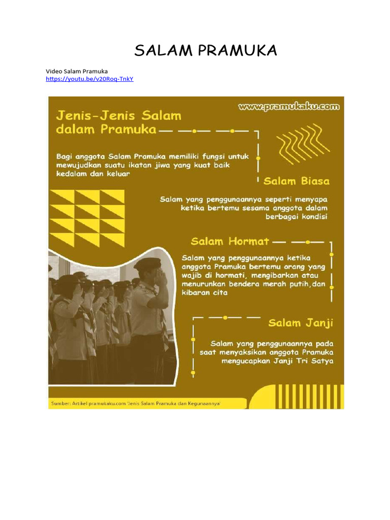 Materi SALAM PRAMUKA | PDF