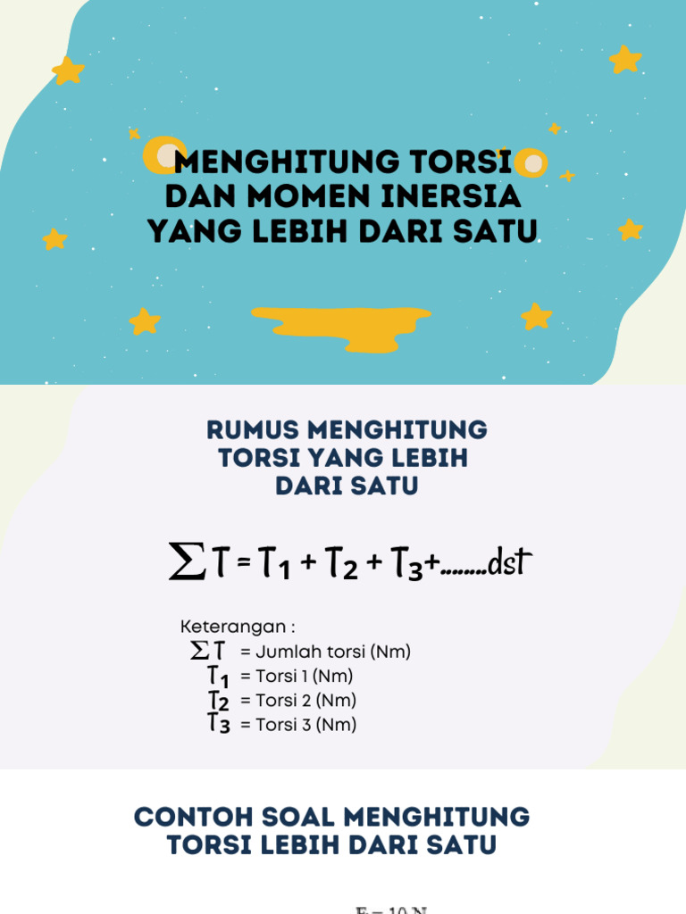 BAB 1 (C) - Menghitung Torsi Dan Momen Inersia | PDF