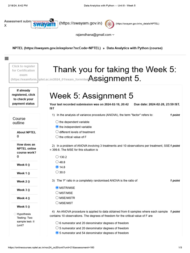 Data Analytics With Python - Unit 8 - Week 5 | Download Free PDF ... Data Analytics With Python - Unit 8 - Week 5 | Download Free PDF ...