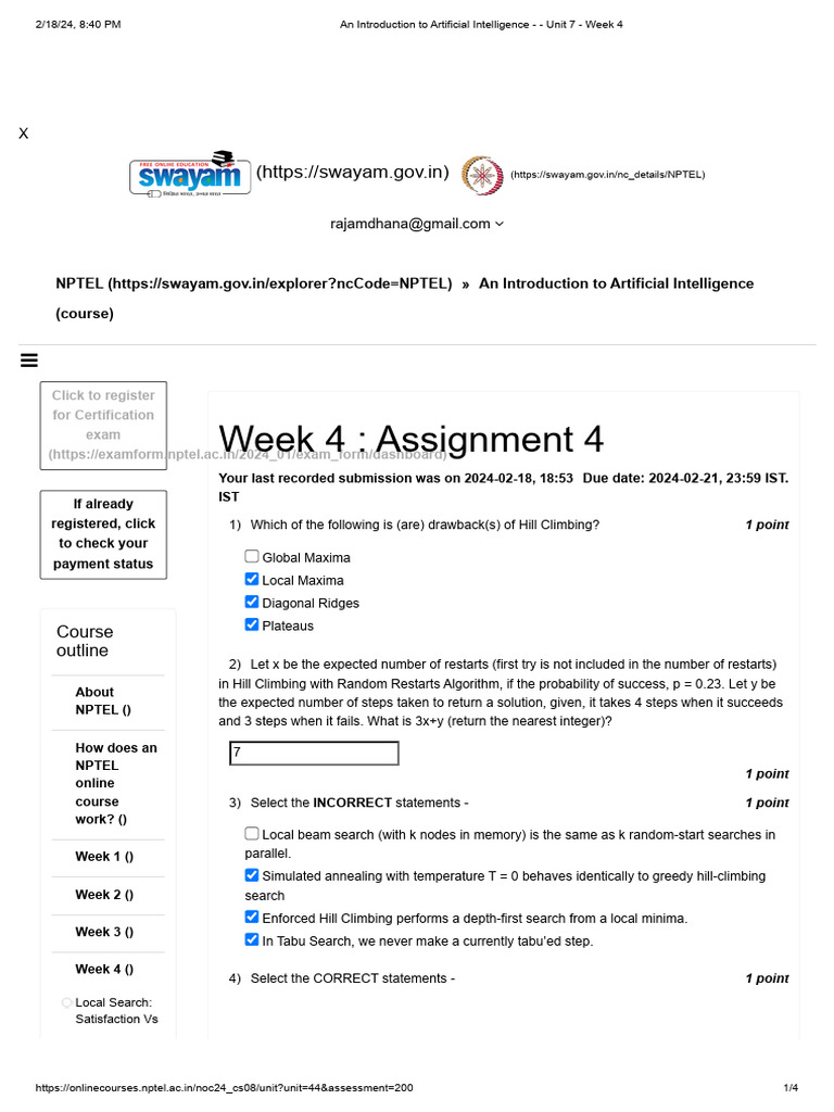 An Introduction To Artificial Intelligence Unit 7 Week 4 Pdf Algorithms Applied