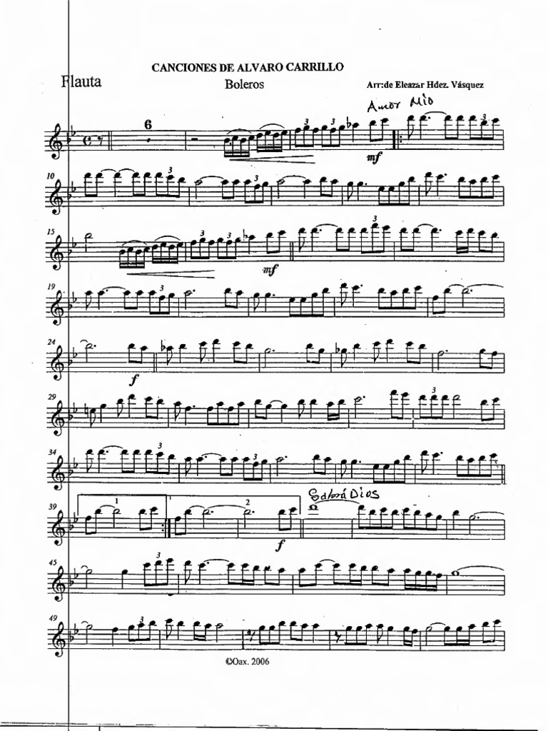 Canciones de Álvaro Carrillo | PDF