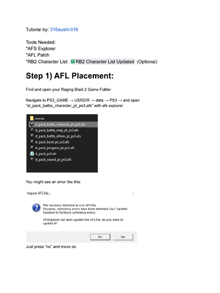 DBRB2 Basic Mod Tutorial | PDF