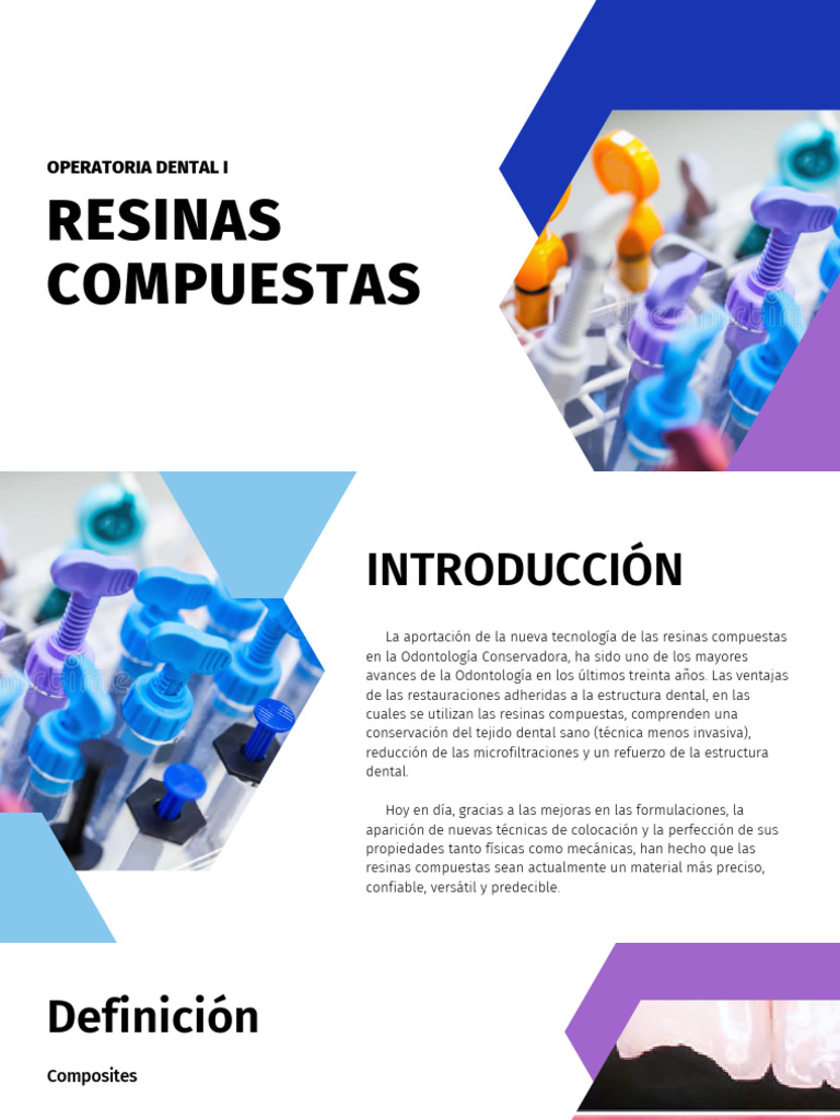Resinas Compuestas | PDF | Compuesto Dental | Materiales