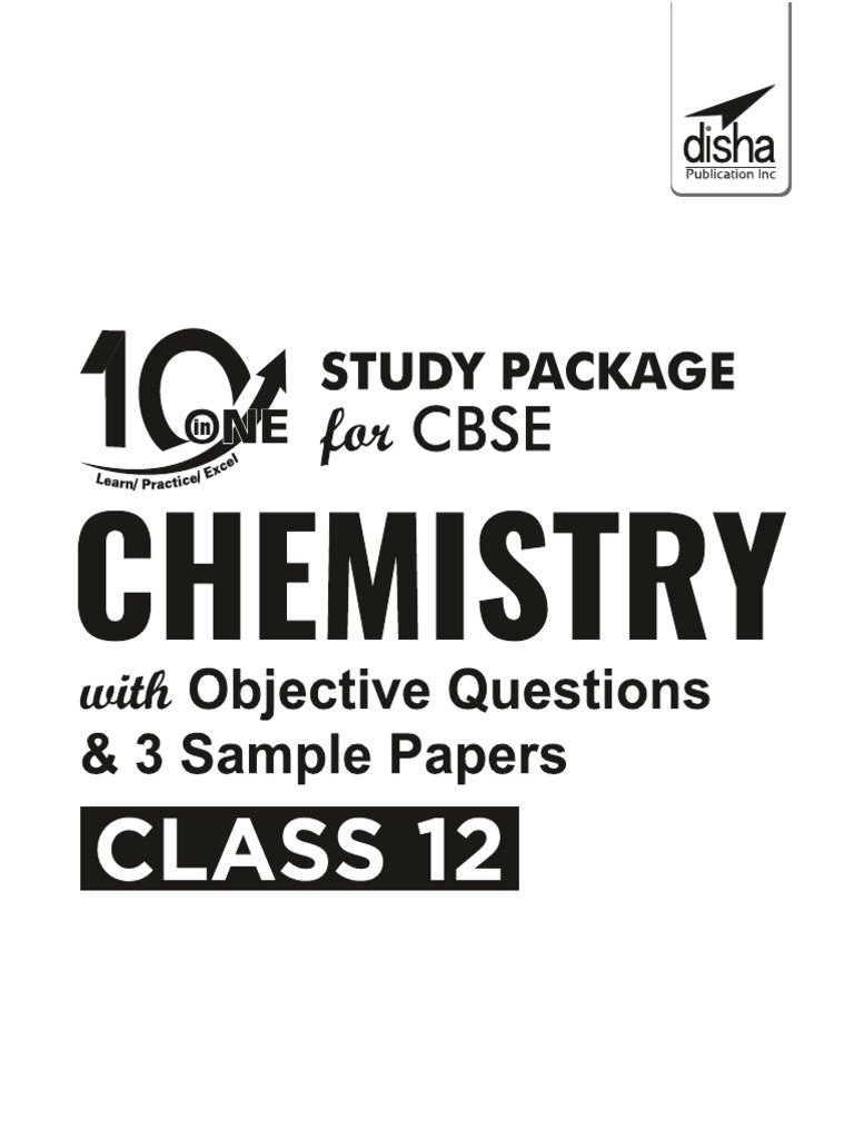 10 in One Study Package For CBSE Chemistry Class 12 With Objective ...