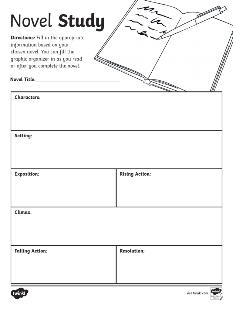 Novel Study Graphic Organizer | PDF