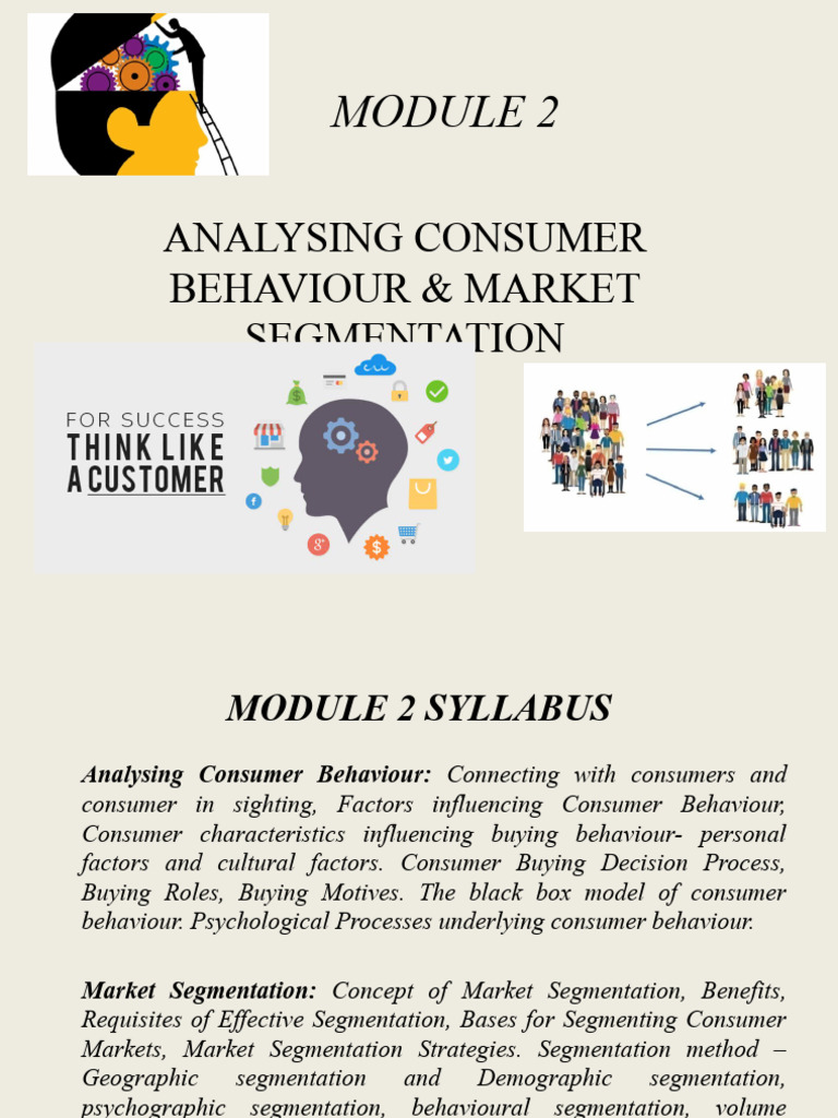 Module 2 | PDF | Consumer Behaviour | Behavior
