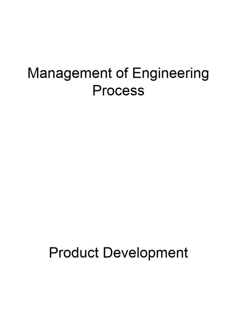 Management of Engineering Process | PDF | Specification (Technical ...