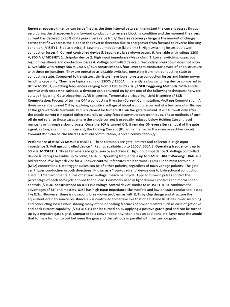 Reverse Recovery Time | PDF | Field Effect Transistor | Bipolar ...