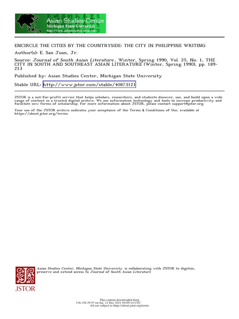 Encircle The Cities | PDF | Manila | Philippines