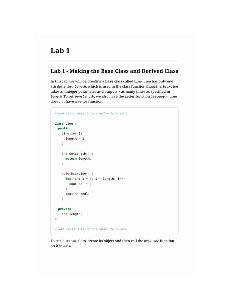 InheritanceLab CPP | PDF | Parameter (Computer Programming) | Object ... InheritanceLab CPP | PDF | Parameter (Computer Programming) | Object ...