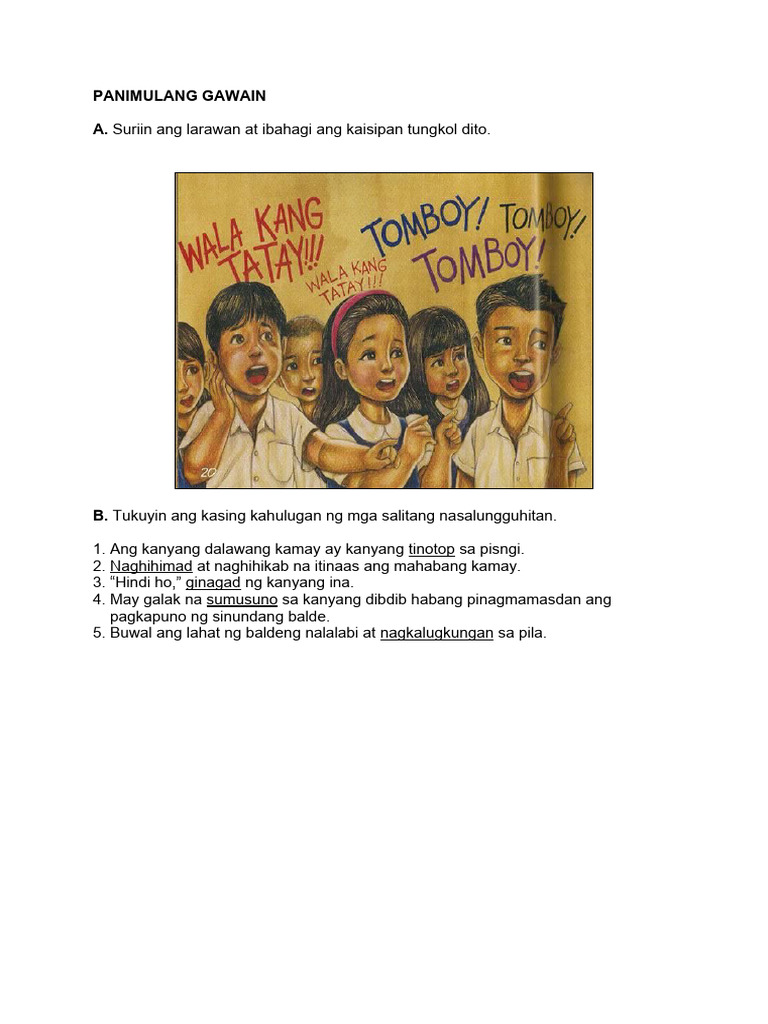 IMPENG NEGRO Mga Gawain | PDF