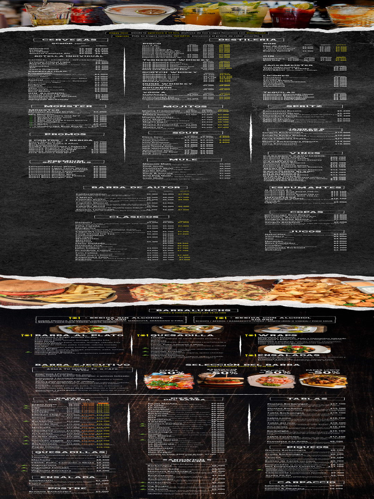 Carta Barbazul | PDF | Hamburguesas | ensalada