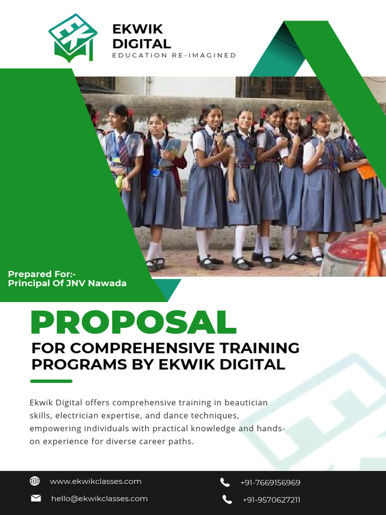 Proposal For Comprehensive Training Programs by Ekwik Digital | Download Free PDF | Electrician ...
