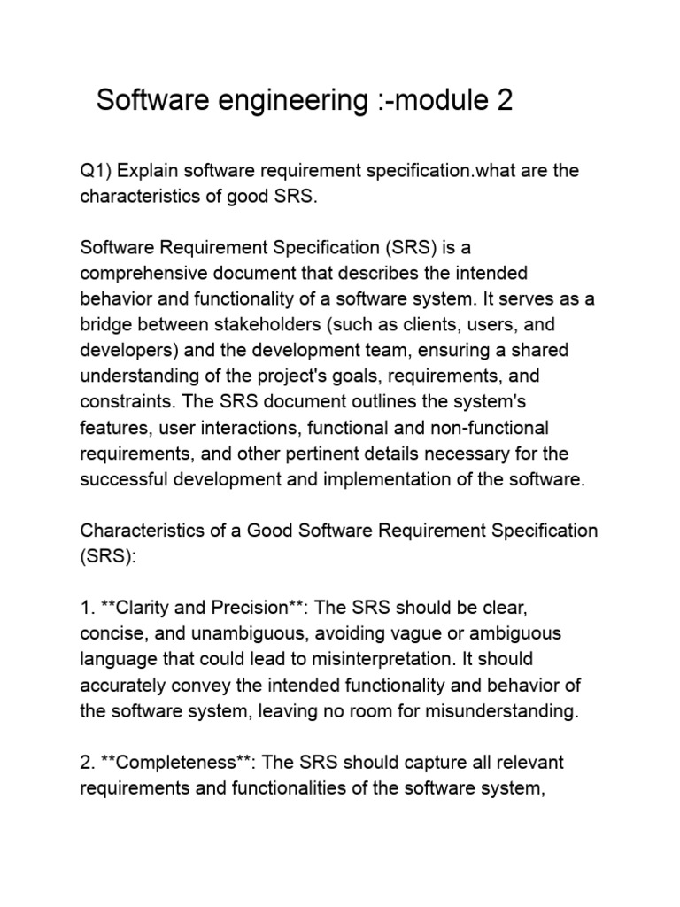 Software Engineering Module 2 Pdf Use Case Object Oriented Programming