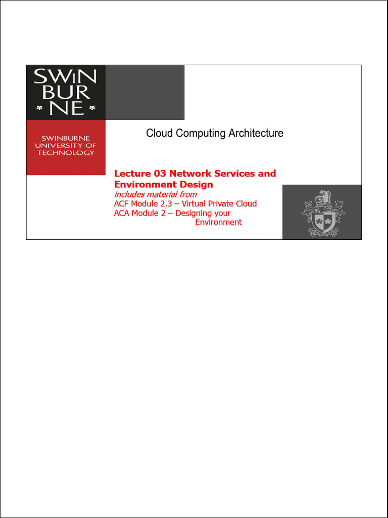 Lecture03 Network Services and Environment Design - UGv1.1 | PDF | Ip Address | Computer Network