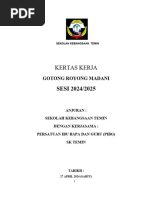 Kertas Kerja Gotong Royong Sekolah PPD Sandakan 2025 | PDF