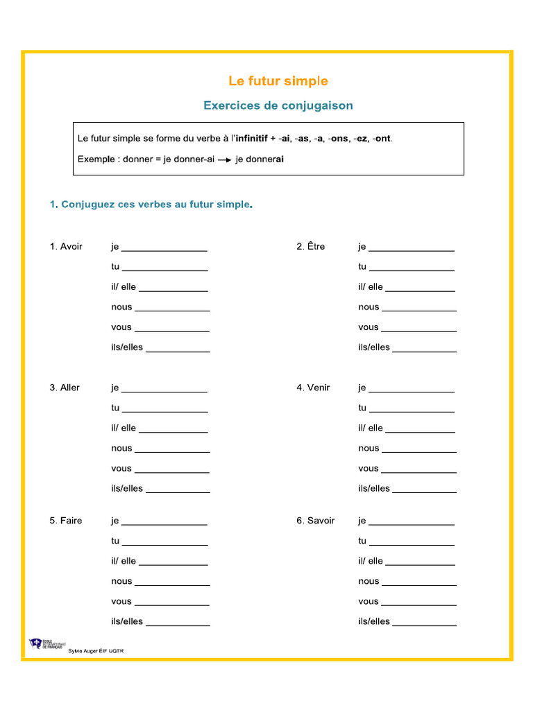 Futur Simple | PDF