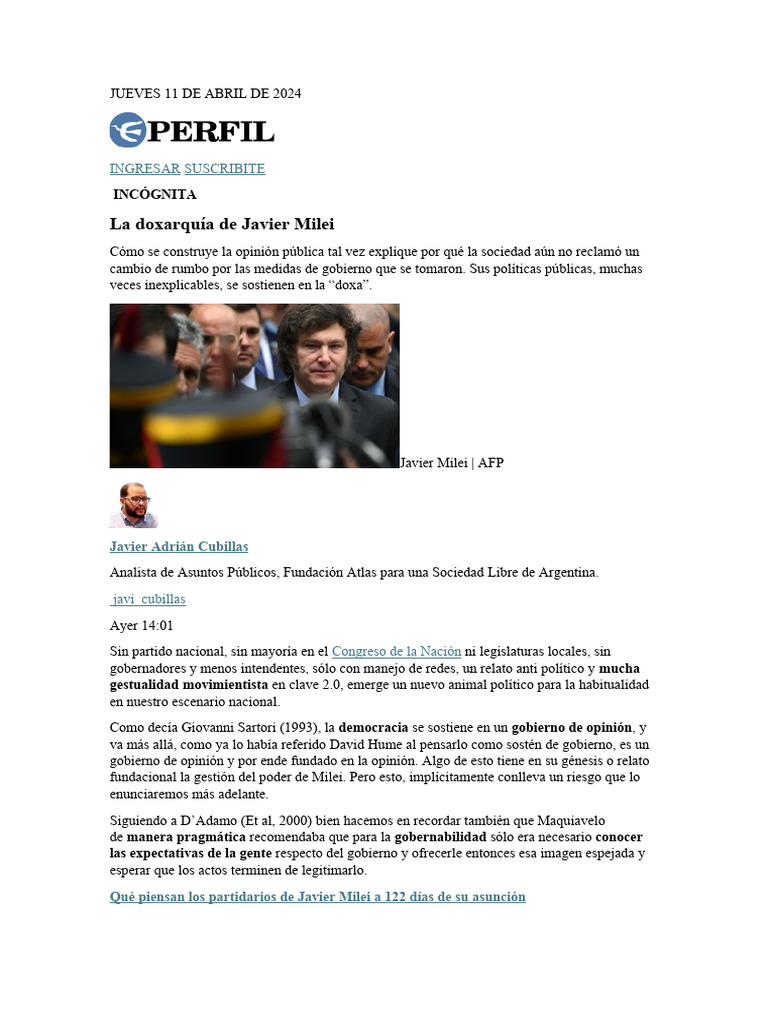 Practica Parcial 2024 | PDF | Opinión pública