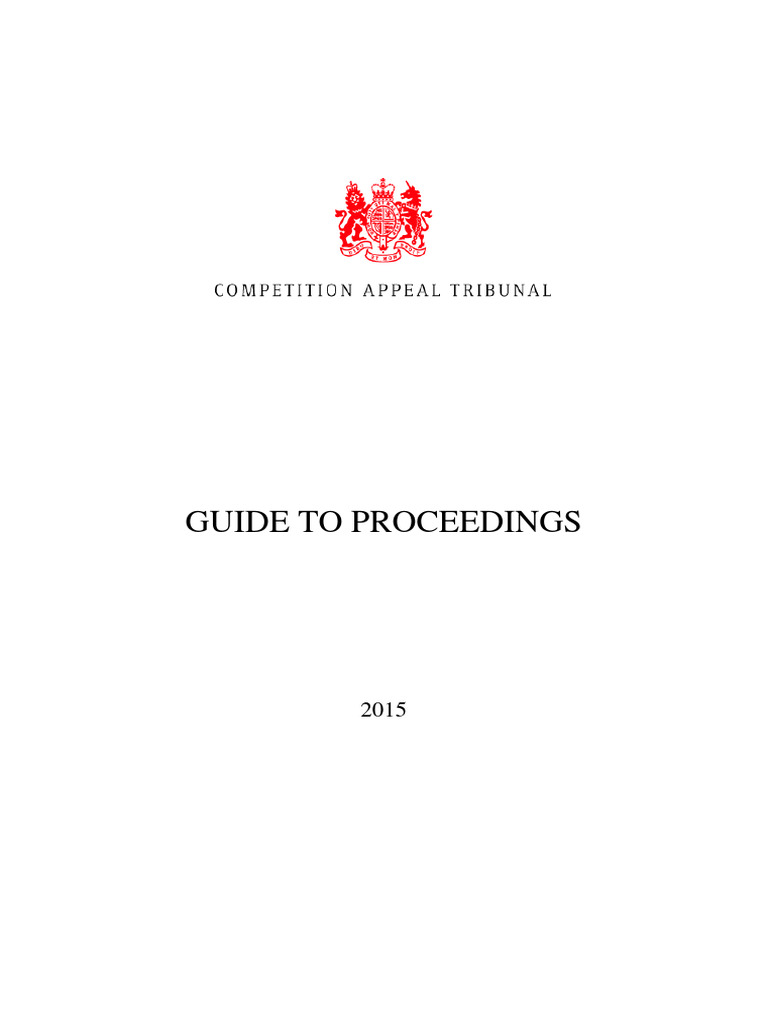 Tribunal Proceedings Guide | PDF | Intervention (Law) | Tribunal