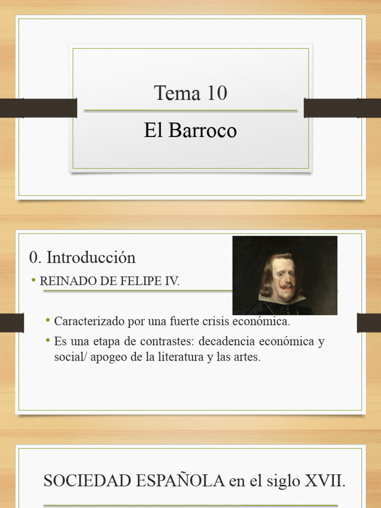 Tema 10 El BARROCO | PDF | Barroco