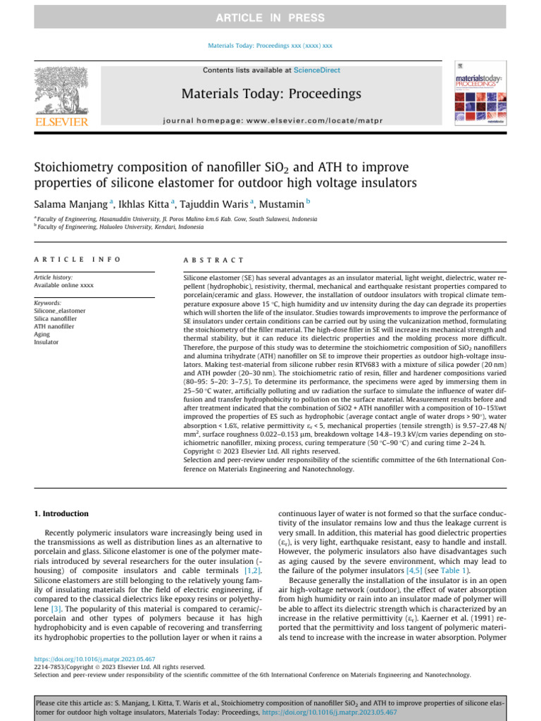 15.E2. Jurnal Stoichiometry Composition of Nanofiller SiO2 and ATH 2022 ...