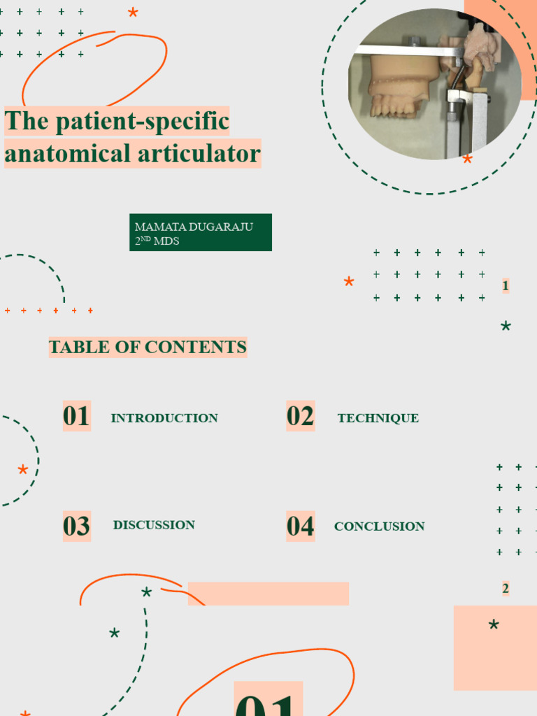 Patient Specific Anatomic Articulator | PDF | 3 D Printing | Dentistry Branches
