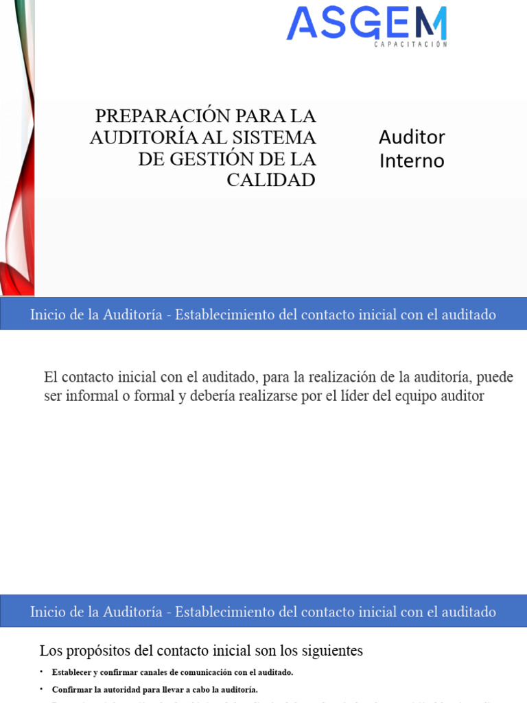 Preparación para Auditoría de Calidad | PDF | Auditoría | Planificación