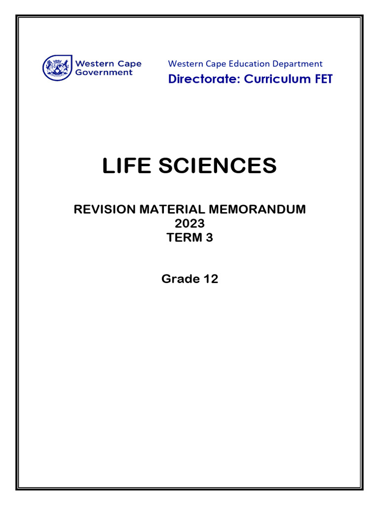 Life Science Evolution Memo | PDF