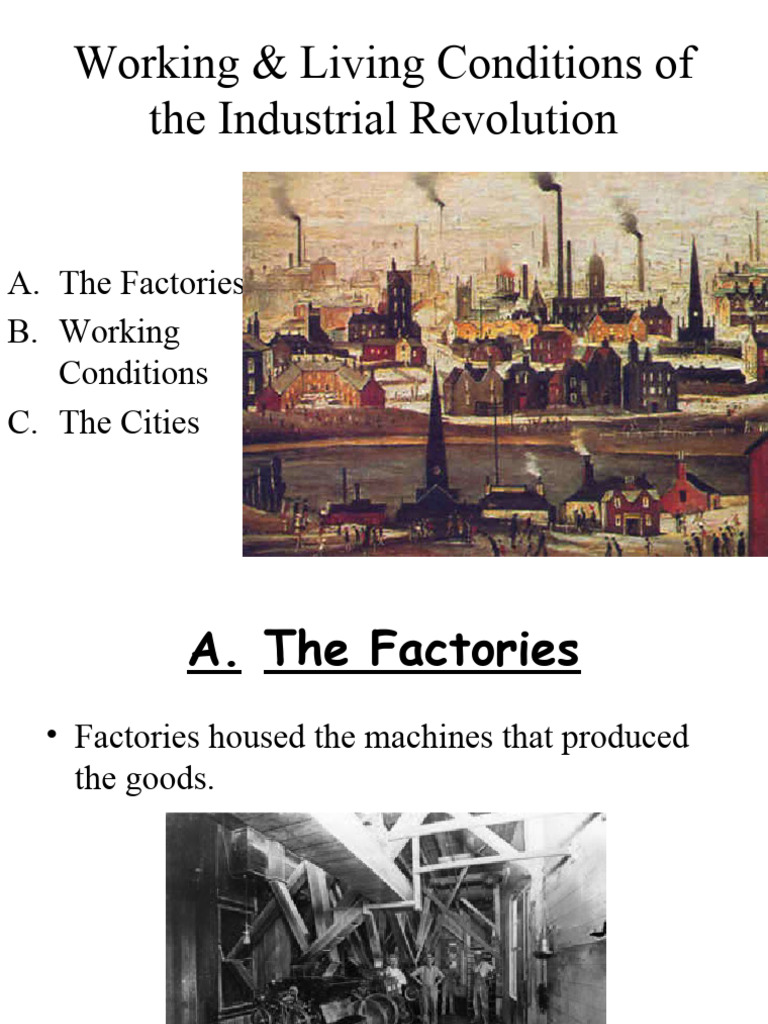 2 Working and Living Conditions of The Industrial Revolution | Download ...