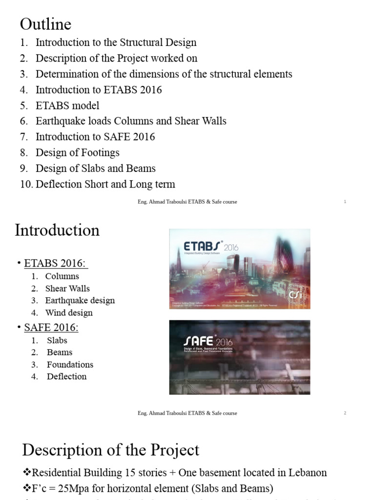 ETABS & SAFE Structural Design Guide | PDF | Beam (Structure ...
