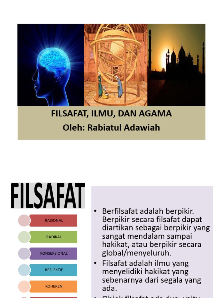 Filsafat, Ilmu, Dan Agama | PDF
