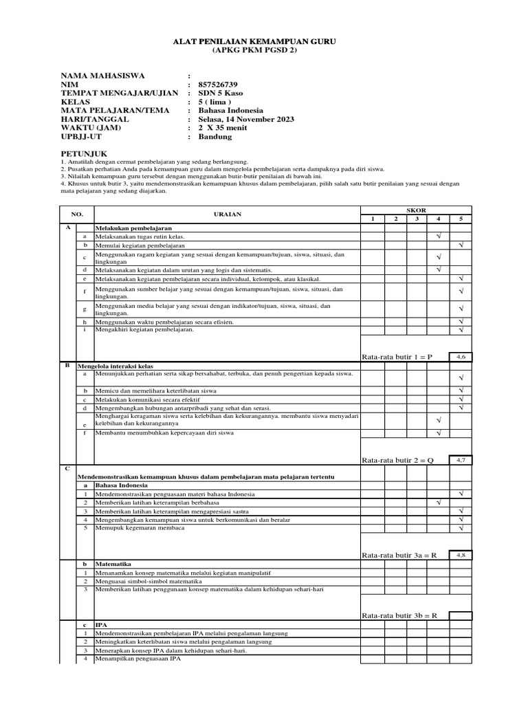 Apkg 1 Dan 2 PKM | PDF