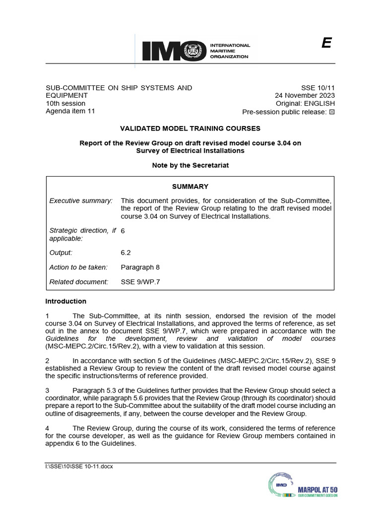 Revised Model Course for Electrical Surveys | PDF | Teachers