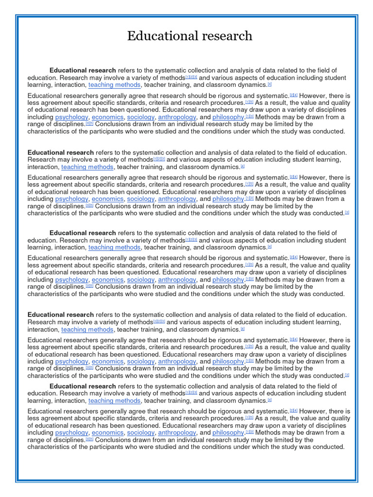 Educational Research: Eligibility Form | PDF | Sociology | Teachers
