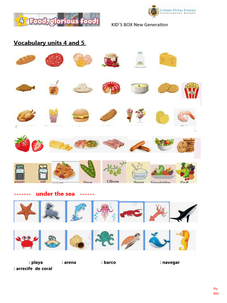 Vocabulario y Gramática: Unidades 4-5 | PDF