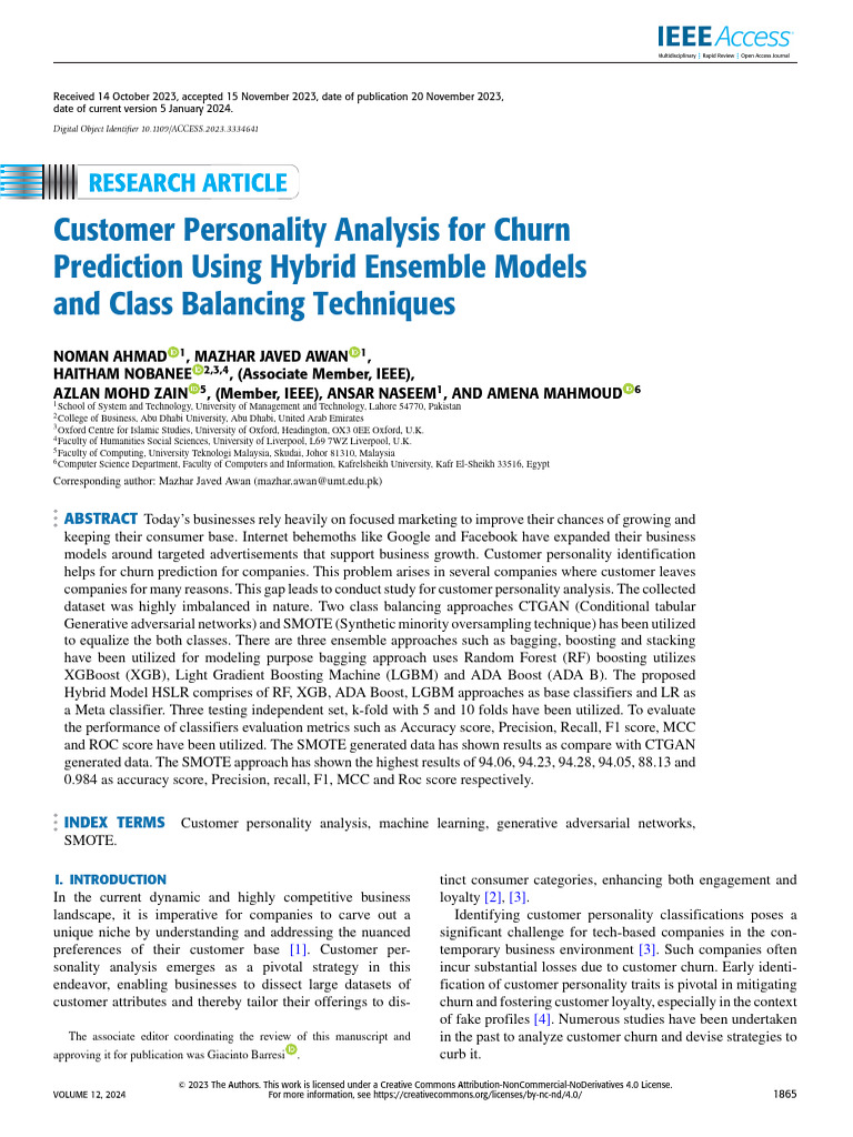 Customer Churn Prediction with Hybrid Models | PDF | Machine Learning ...