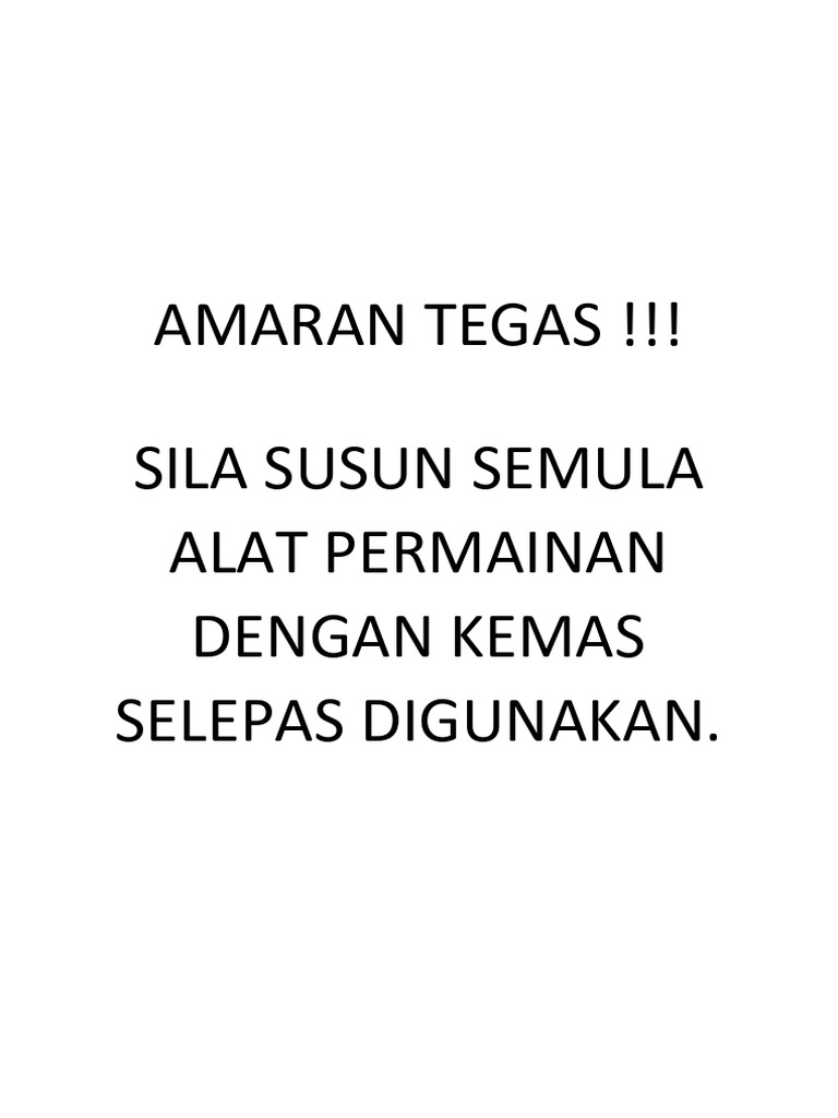 Amaran Tegas Pdf