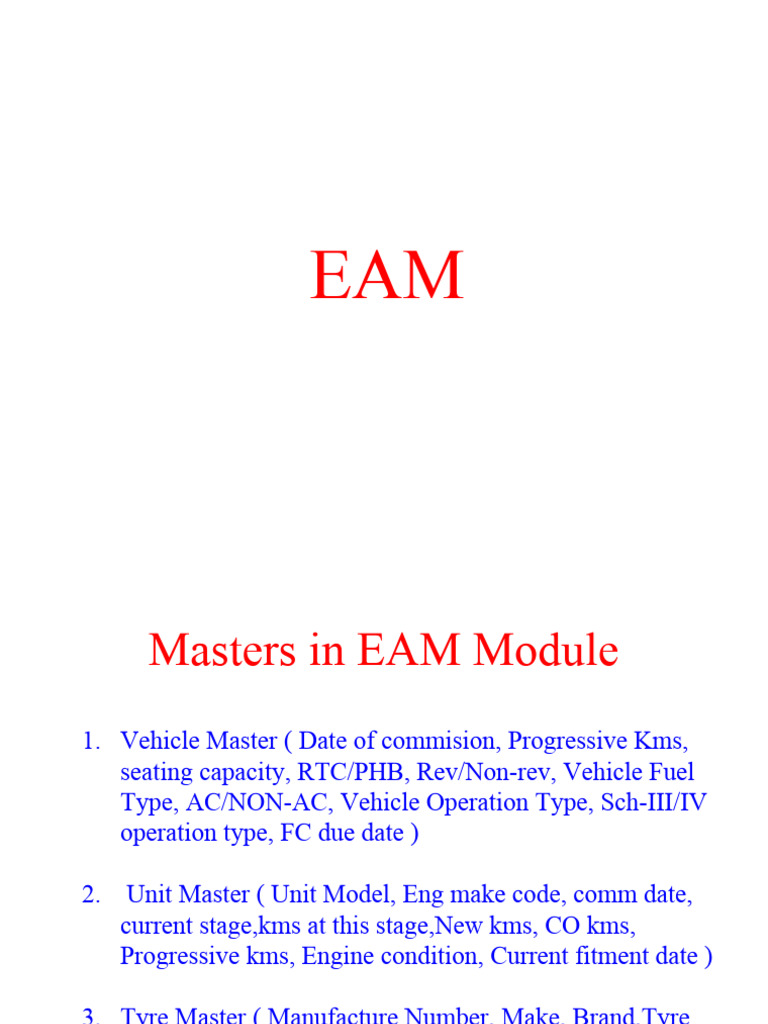 18.6_EAM_TYRES_WORKSHOP SCREENS | PDF | Computing | Transport