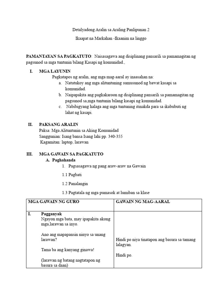 Detailed Lp. Socsci | PDF