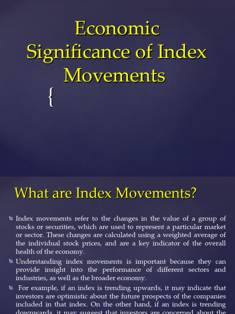 Economic Impact of Index Movements | PDF | Investing | Stock Market Index