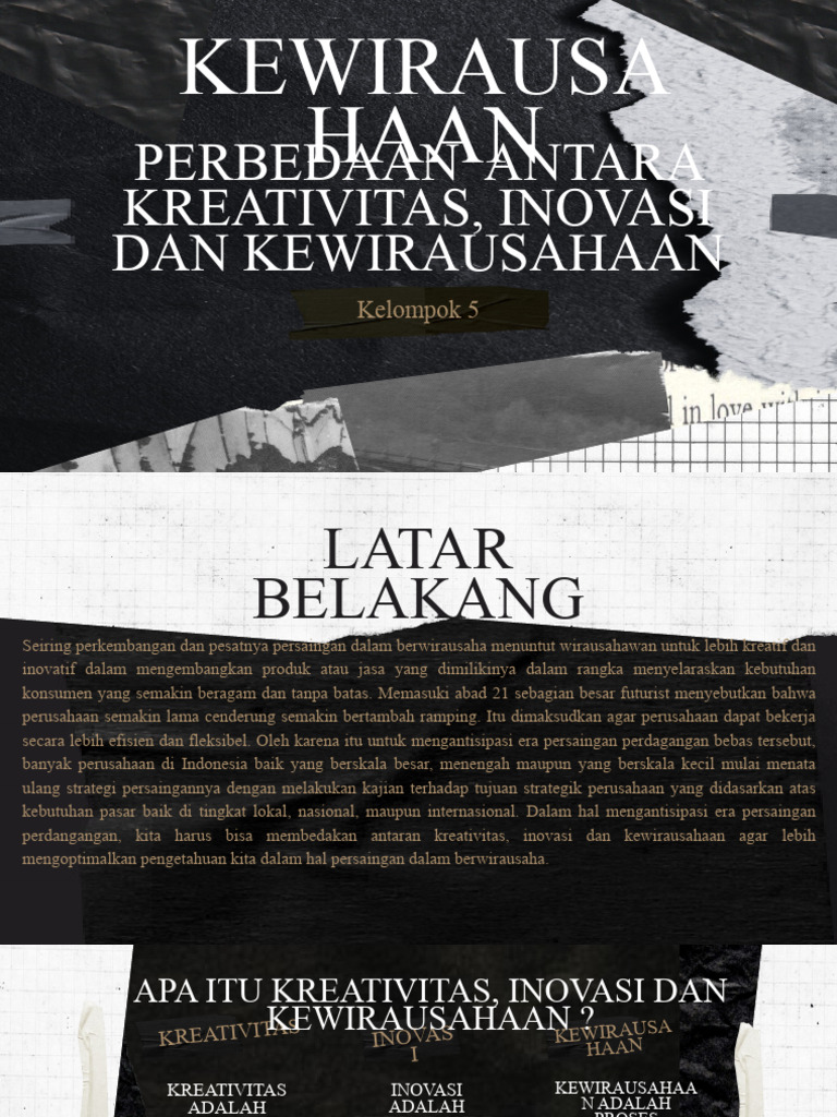 Kewirausahaan Kelompok 5 | PDF | Bisnis | Seni