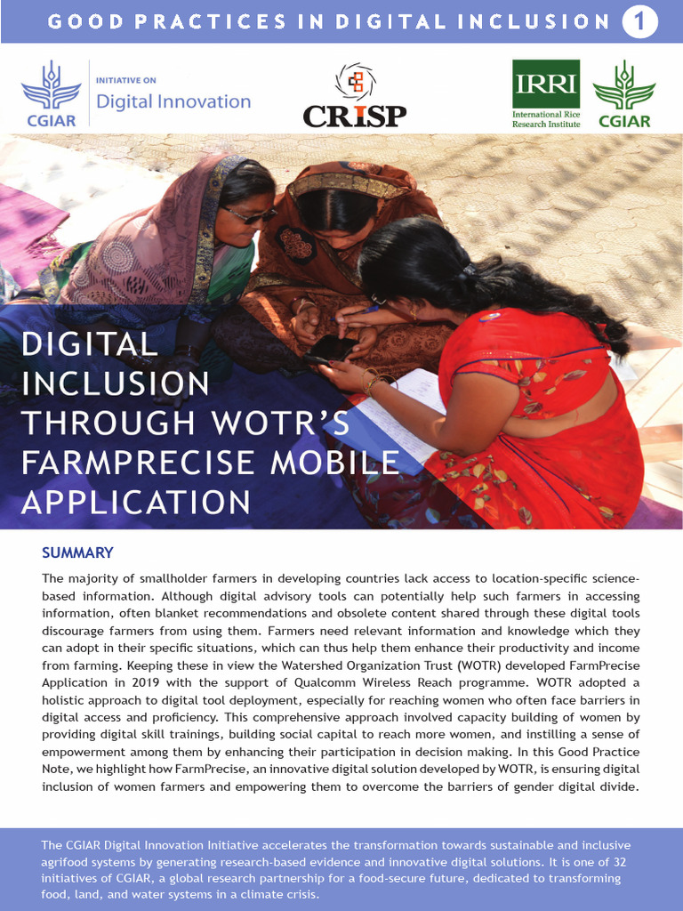 Digital Inclusion | PDF | Agriculture | Mobile App
