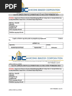 Security Guard Leave Application Form | PDF
