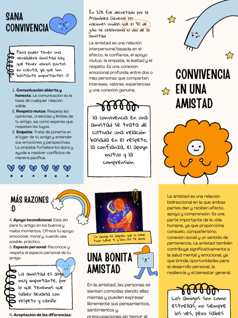Folleto Amistad | Descargar gratis PDF | Amistad | Empatía