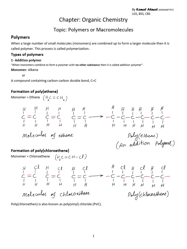 Understanding Polymers and Their Formation | PDF | Polymers | Nylon
